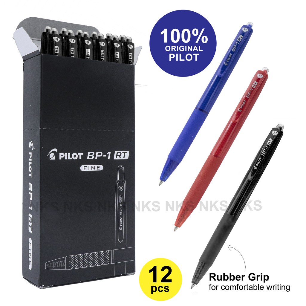 PILOT BP-1 RT BALL PEN (F/M) 1BOX (12PCS) | Shopee Singapore