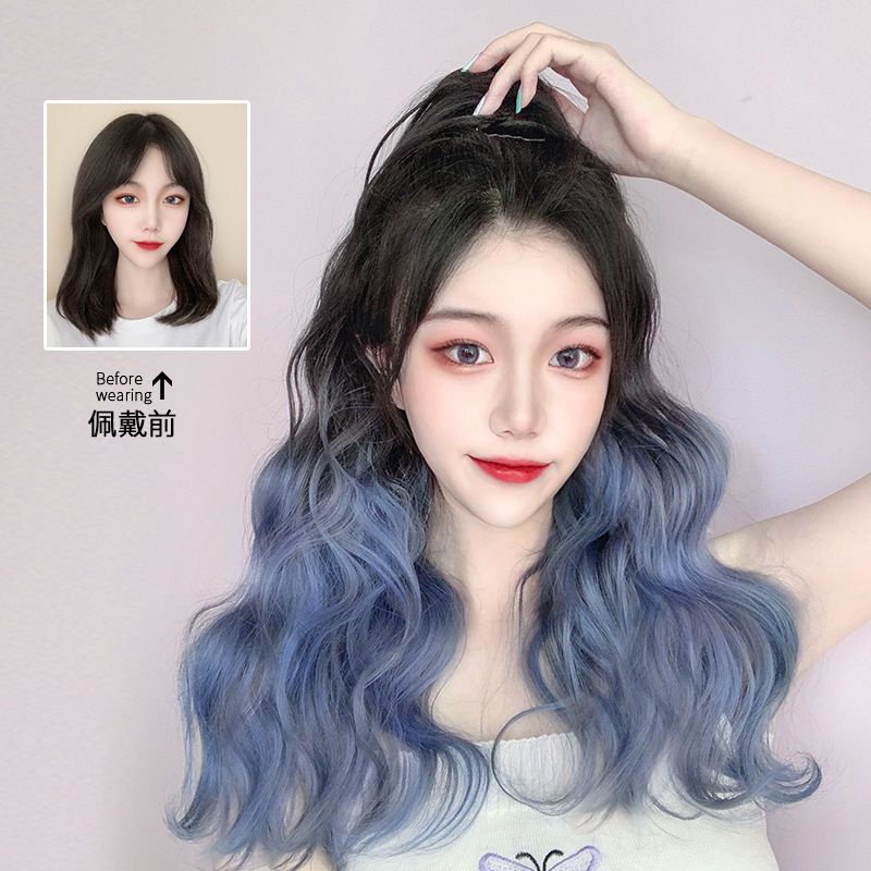 Wig Ponytail Female Long Curly Hair High Ponytail Discrimination Big ... Wig Ponytail Female Long Curly Hair High Ponytail Discrimination Big ...