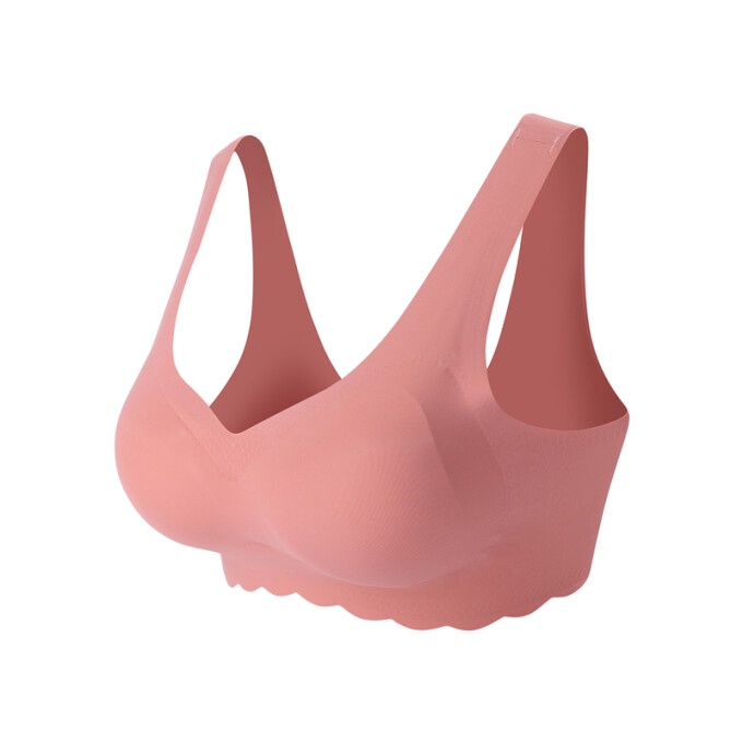 Fallsweet M 6xl Plus Size Seamless Bra Wireless Latex Push Up Anti