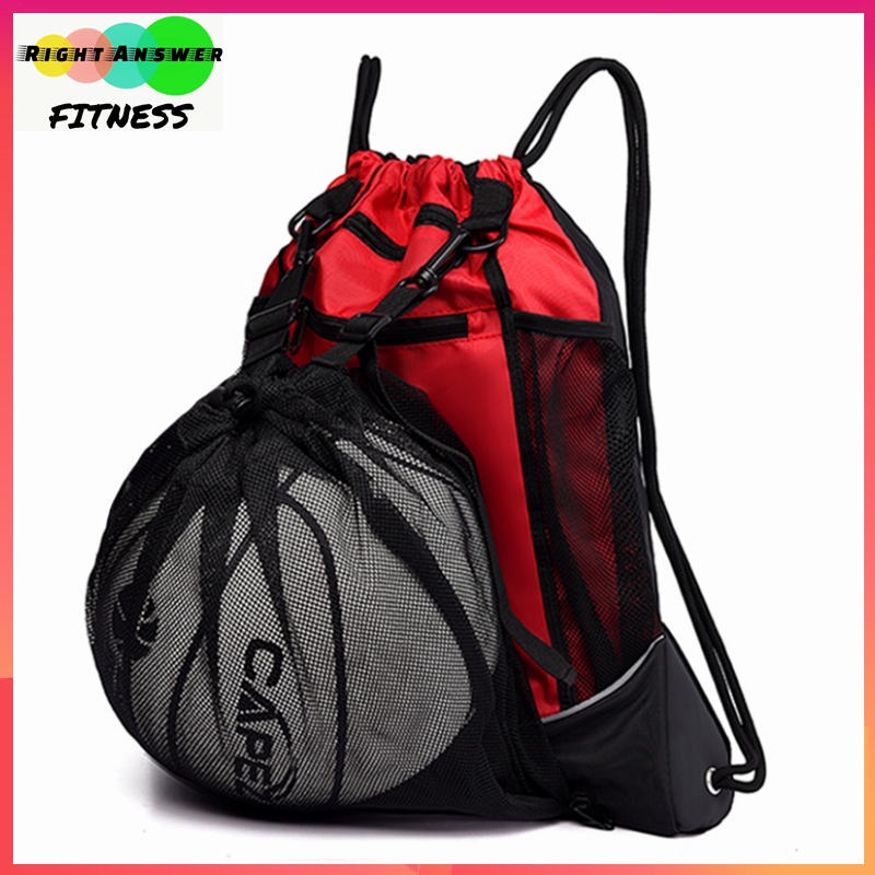 [6 Colors] Basketball Backpack Ball Sports Shoulder Bag Football Soccer ...
