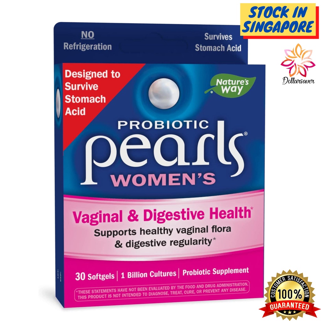 Nature's Way Probiotic Pearls Women's, 1 Billion Live Cultures, 30 ...