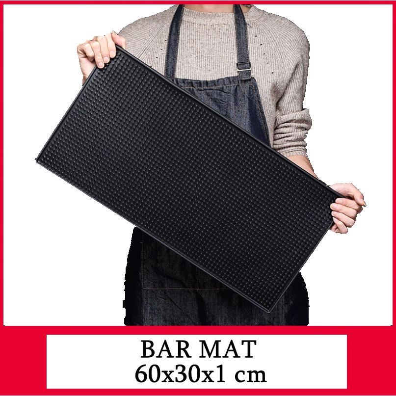 【SG Ready 】Bar Mat Black Rubber Mat for Drink and Coffee Making ...