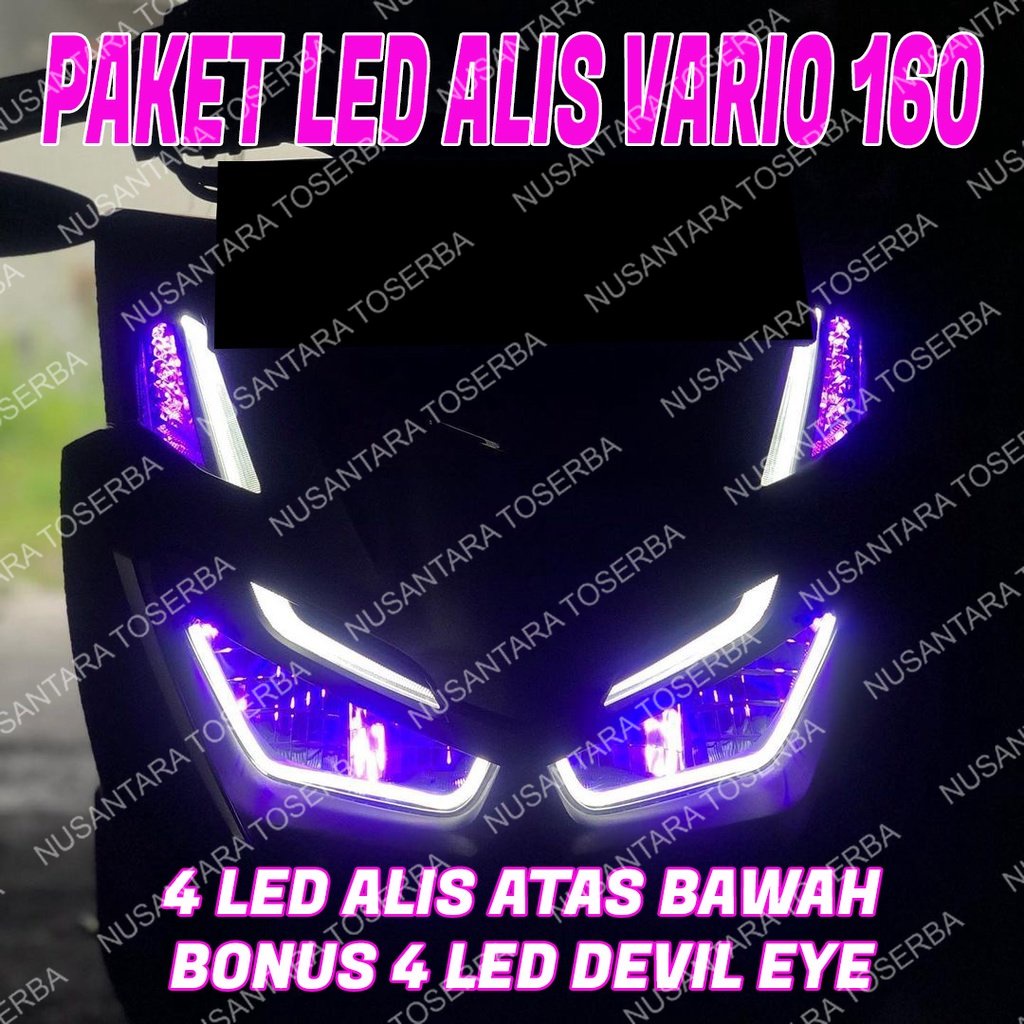 Full SET Of VARIO 160 Eyebrow Lights BONUS DEVIL EYE Eyebrow Lights DRL ...