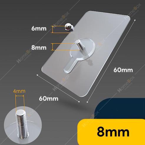 [HomeBox] 🇸🇬Heavy Duty No Drill Traceless Hooks Transparent Adhesive ...