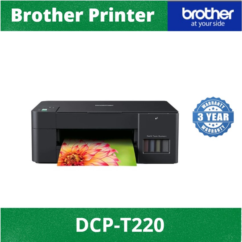 Brother DCP-T220 Ink Inkjet Printer Print Scan Copy | Shopee Singapore
