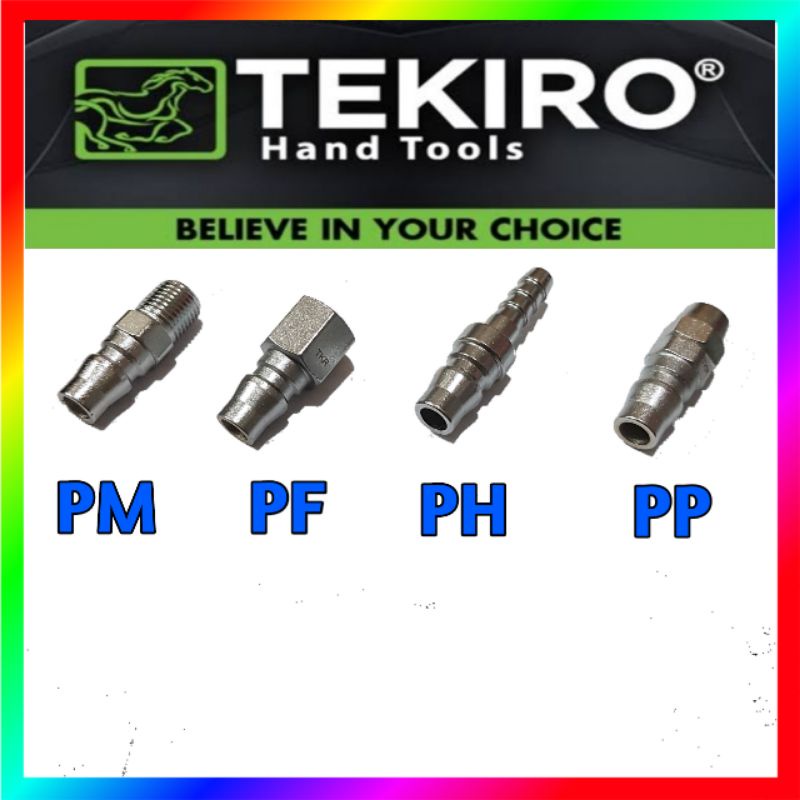 QUICK COUPLER TEKIRO MALE PM20 PF20 PH20 PP20 COMPRESSOR | Shopee Singapore