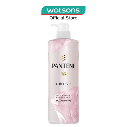 PANTENE Micellar Detox and Hydrate With Rose Water Extract Scalp ...
