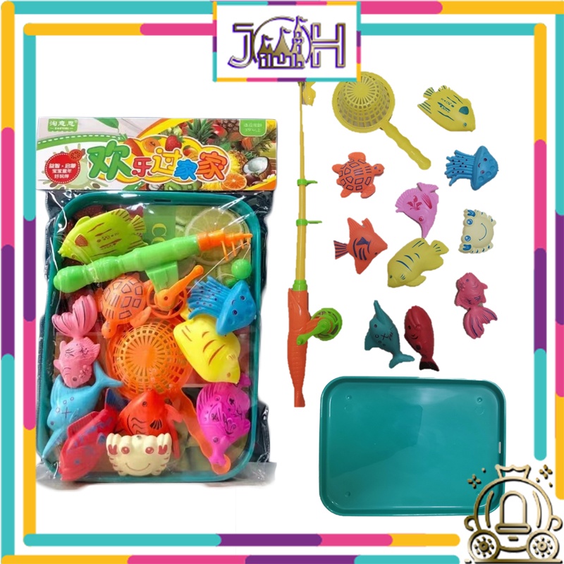 Magnetic Fishing Toy Set for Kids Fishing Games Outdoor Toys Rod Hook ...