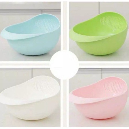 Rice FRUIT AND VEGETABLE WASHING BASIN 2 in 1 Multifunction Bowl Rice ...