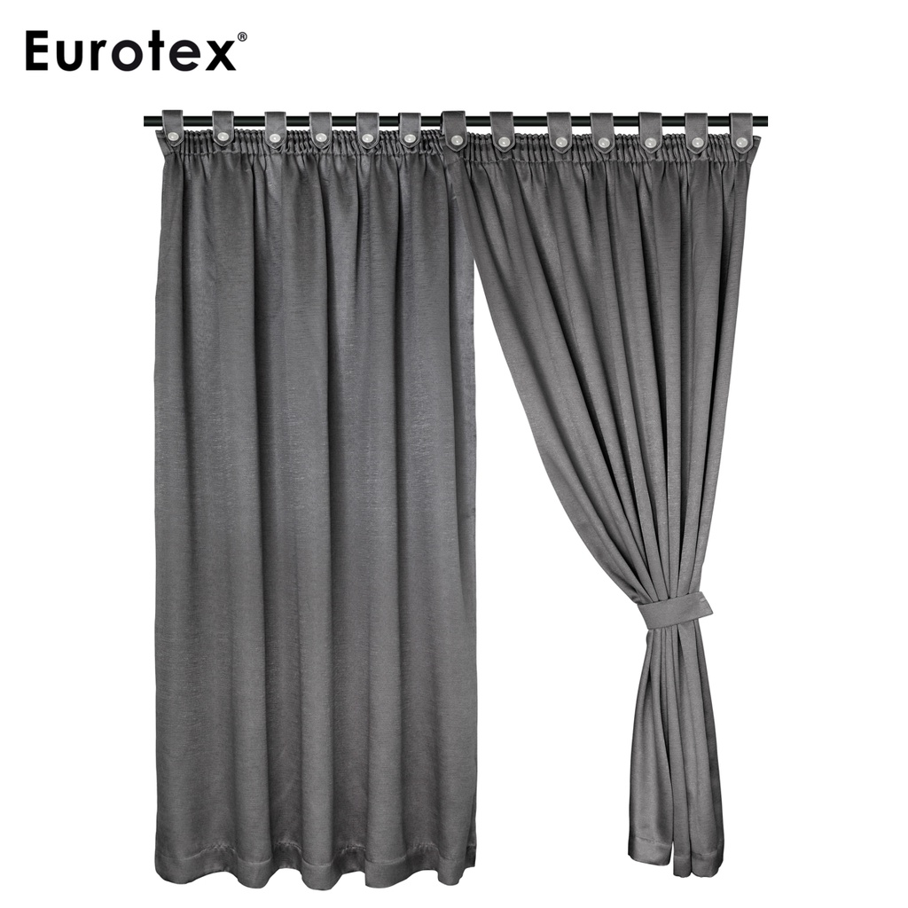 Eurotex, Dim Out Curtain, Block 90% Sunlight, 3 Ways Hanging Options (1 ...
