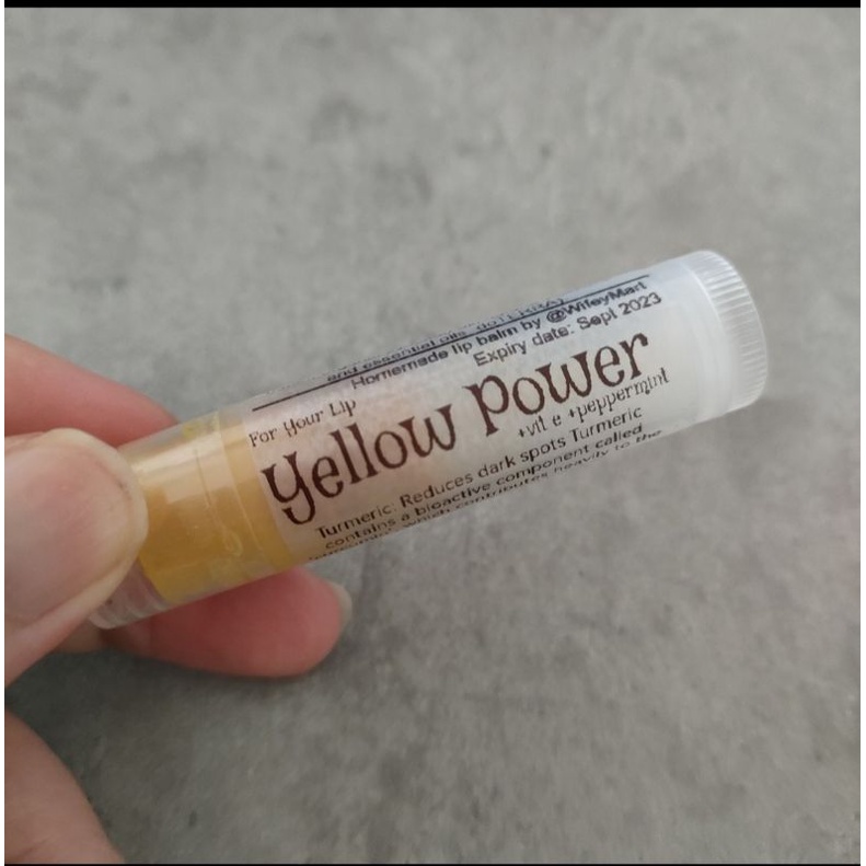 [Home Made Organic Lip Balm] Yellow Power - Lightening (improved ...