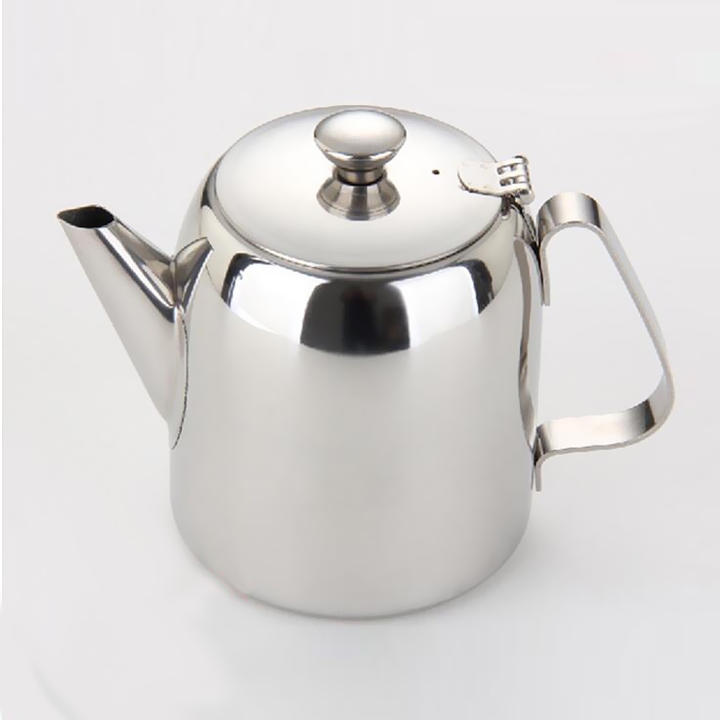 [ 500ml-2.8L Stainless Steel Teapot Cold Water Juice Jug Coffee Handle ...