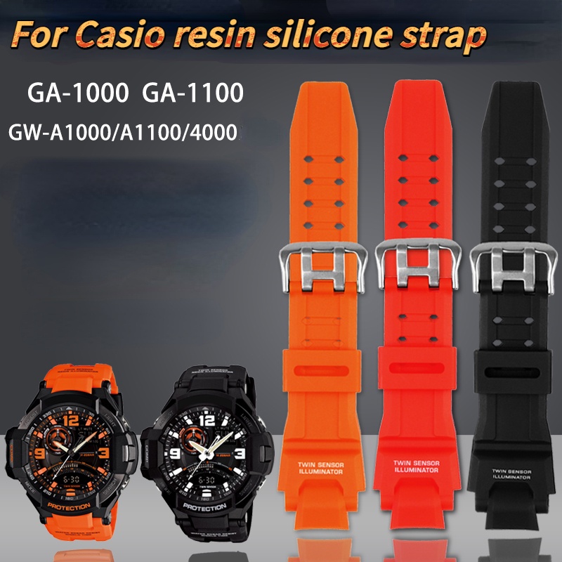 Silicone Rubber strap For Casio G-SHOCK GA1000 GA1100 GW4000 G1400 GW ...