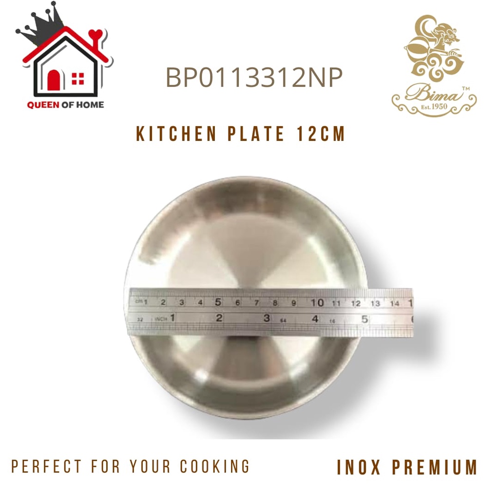 Bima Kitchen Plate stainless 12cm/BP stainless container0113312NP ...