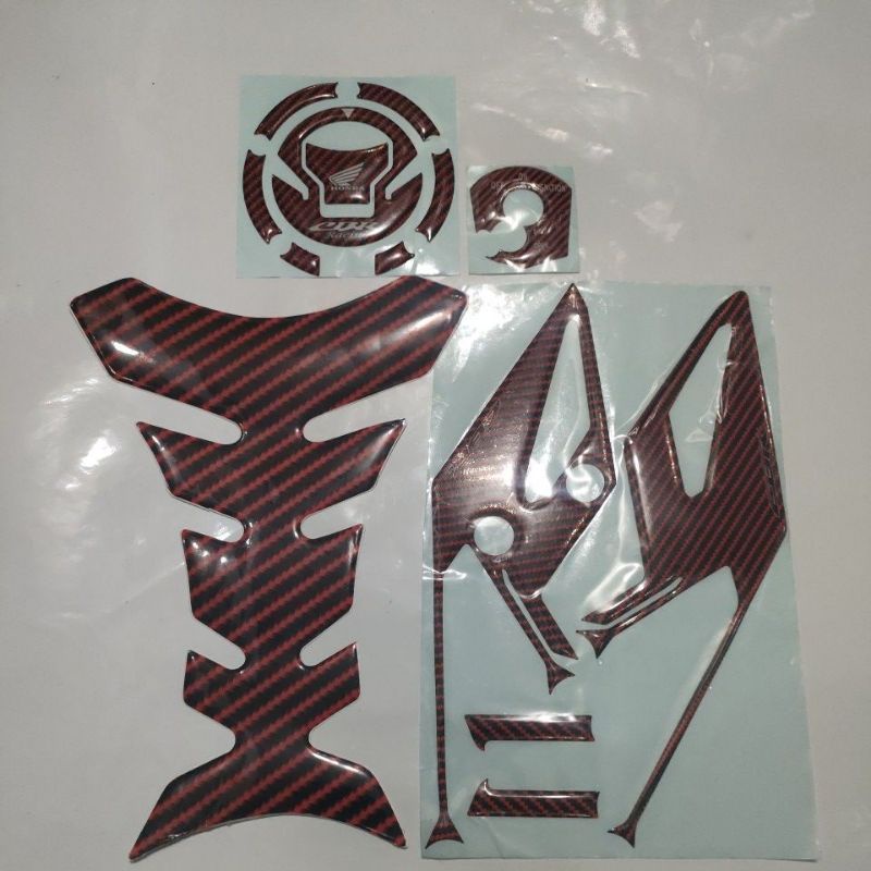 Cbr 150R Embossed Sticker One set (tankpad+Ttp Tank+Ttp Key+Footstep ...
