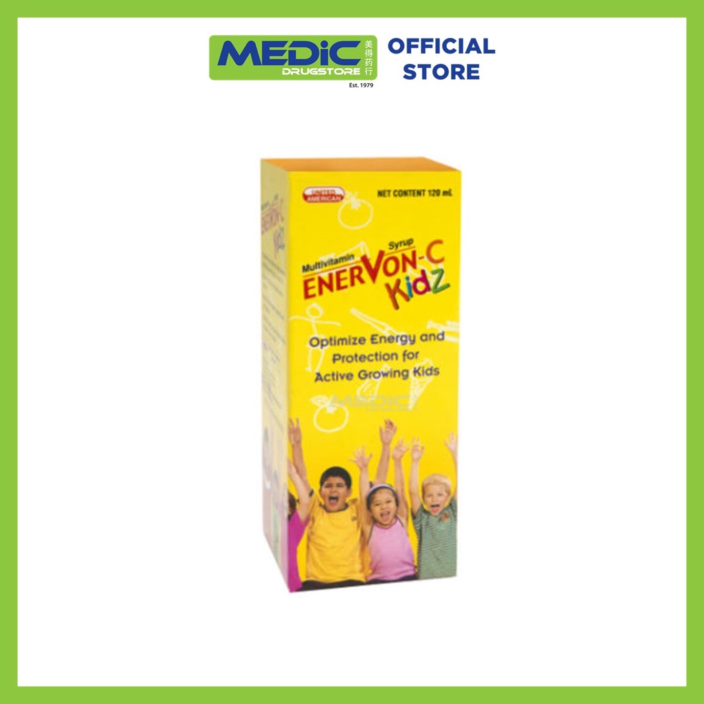 [Bundle of 4] Enervon C Kidz Multivitamin Syrup 120Ml - By Medic ...