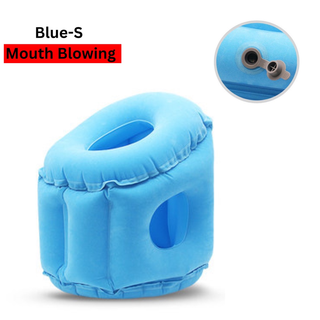 New Press Design Flocking PVC Neck Head Chin Support Cushion Travel ...