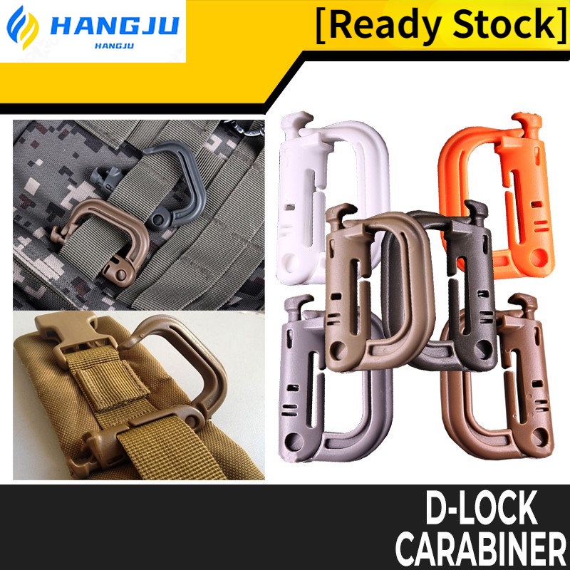 [Ready Stock] Outdoor D-Shaped Plastic Steel Quick-Hanging Buckle ...