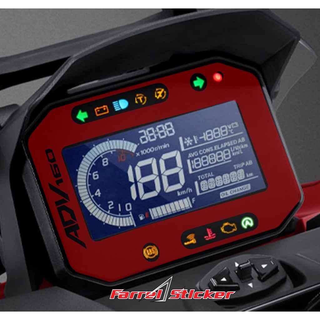 ADV 160 spido anti-scratch sticker, super glossy ADV160 speedometer ...