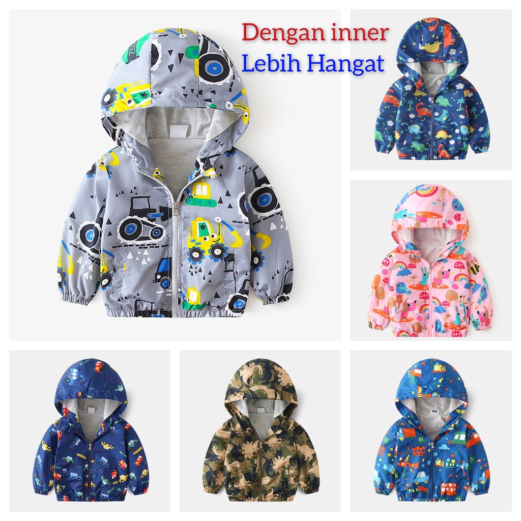 Water Resistant and Windproof Children's Parachute Jacket 1-6 Years ...