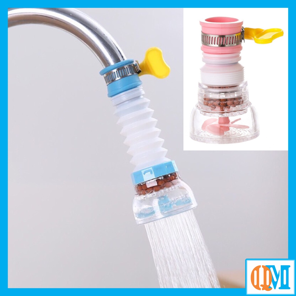 XO Boost impeller faucet connector combined with antibacterial filter ...