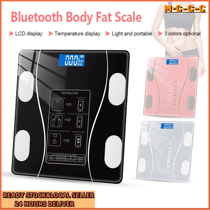 Smart Digital Weighing Scale App Bluetooth Body Fat Smart Weight Scale ...