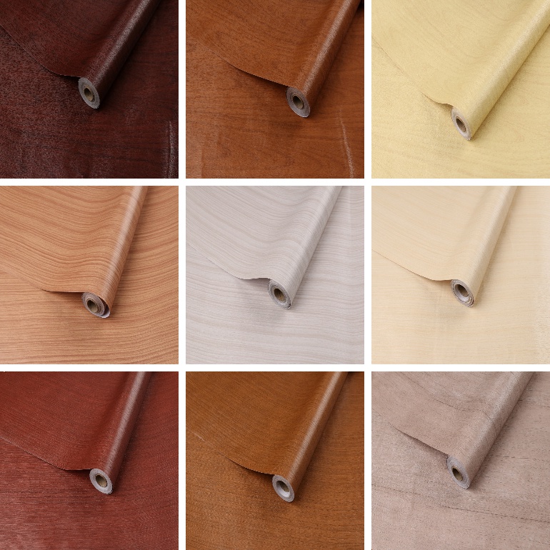 Vinyl wood grain sticker/self adhesive wardrobe wallpaper/moisture ...