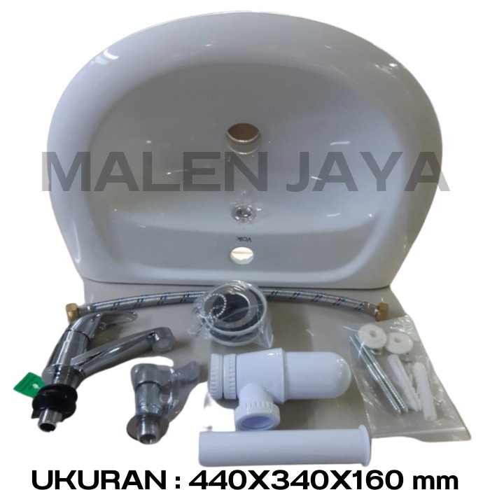 Volk Wash Basin Complete Set P01 Hand Wash Basin (Gojek / Grab ...