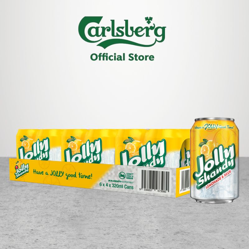 Jolly Shandy Lemon Beer Can 320ml ( Pack of 24) | Shopee Singapore