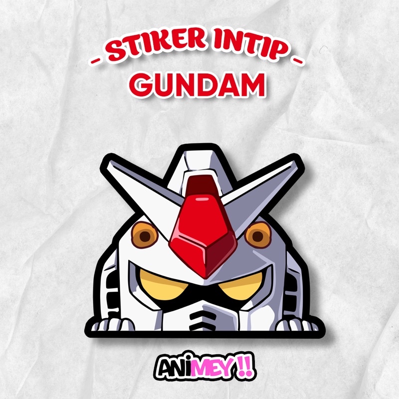 Gundam Peek Sticker/waterproof anime Sticker | Shopee Singapore
