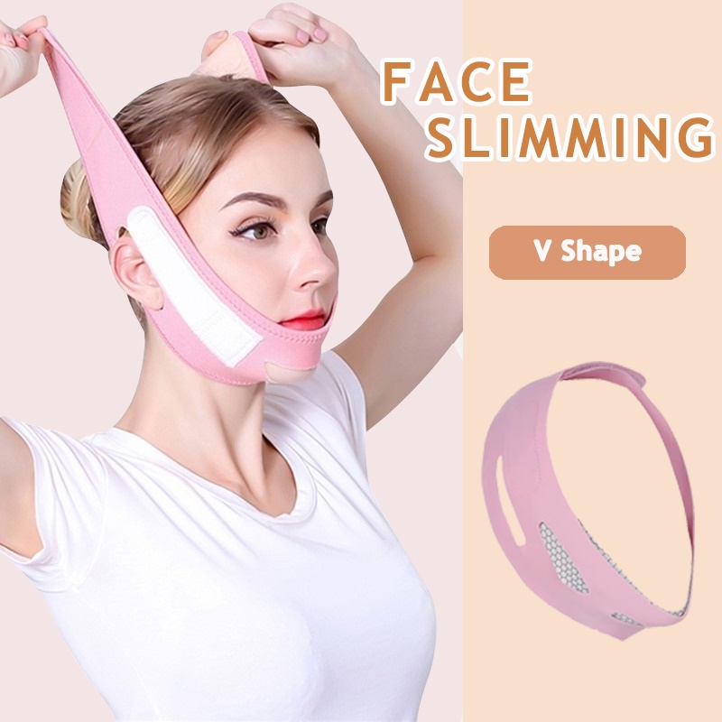 V Facial 3D Sleeping Face-Lift Slimming Belt Breathable Skin Care Chin ...