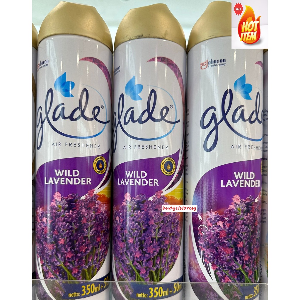 Glade Spray Air Freshener Wild Lavender - 350 mL | Shopee Singapore