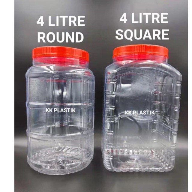 PLASTIC JAR/KUIH SEASONING/CAKE JAR/RAYA JAR/CANISTER/PLASTIC BOTTLE ...