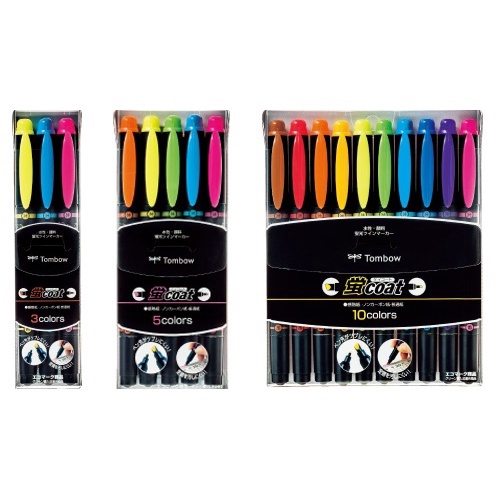 Tombow Kei Coat Double-Sided Hi-lighter WA-TC sets (Made in Japan ...