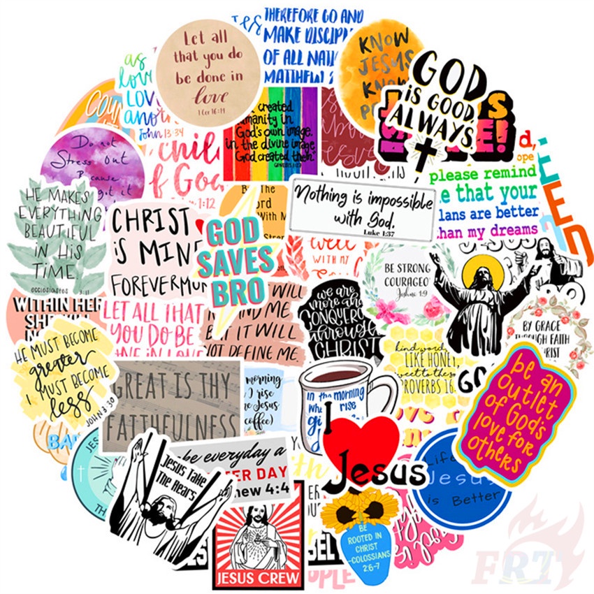 50Pcs/Set Bible Phrase Series 03 Classical Wisdom Words Stickers ...
