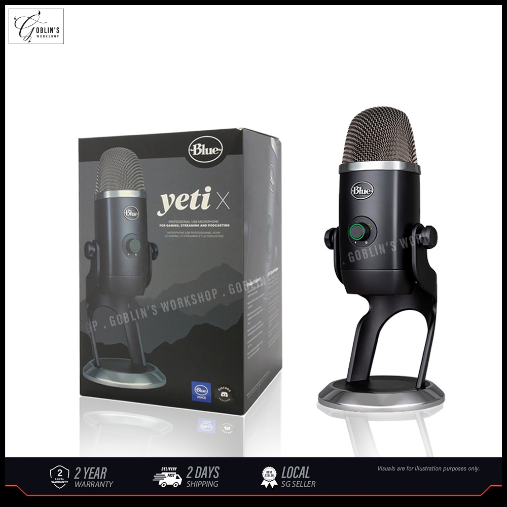 Blue Yeti X Professional Condenser USB Microphone with High-Res ...
