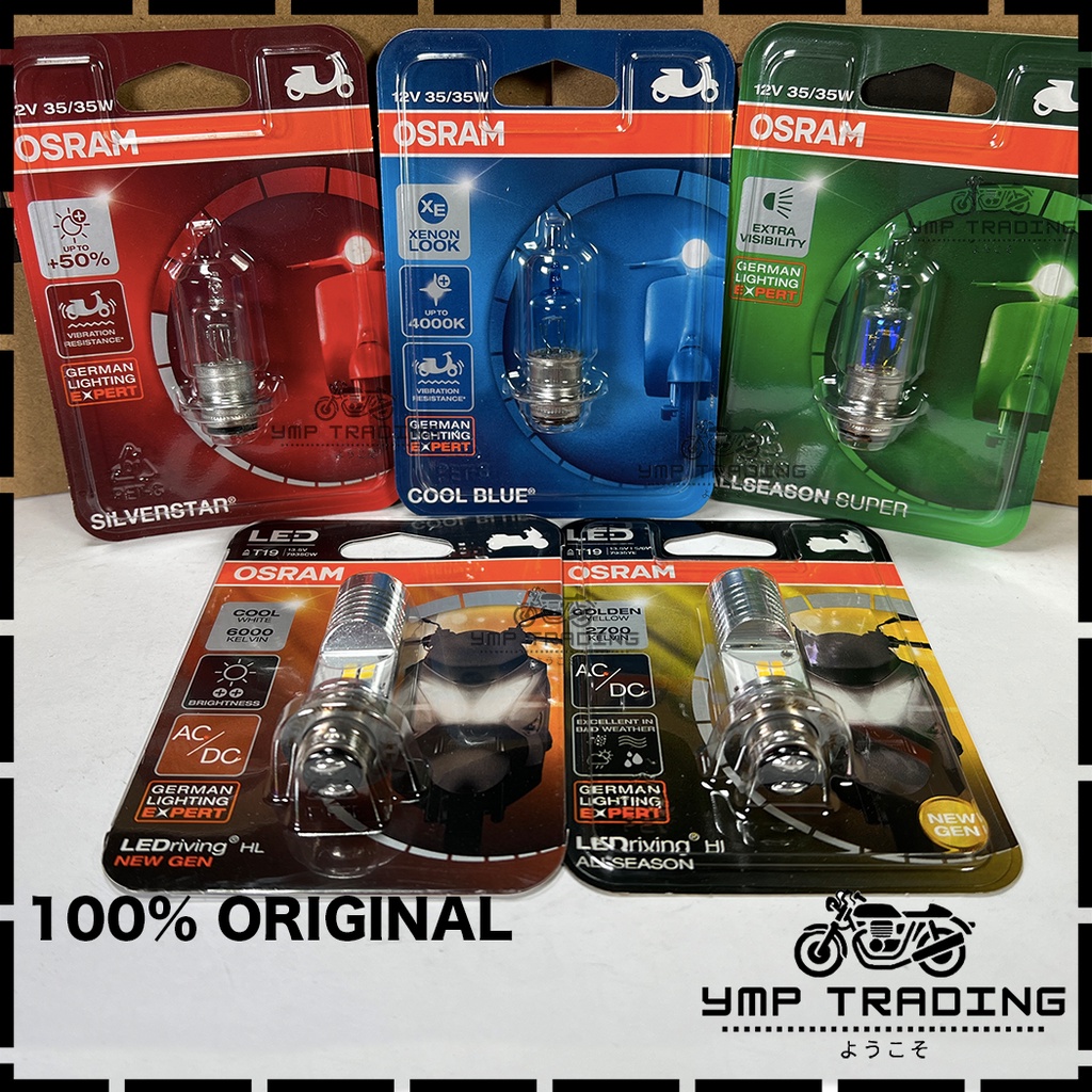OSRAM T19 LED MENTOL LIGHT BULB MOTORCYCLE COOL BLUE ALL SEASON SILVERSTAR COOL WHITE GOLDEN EX5 ...