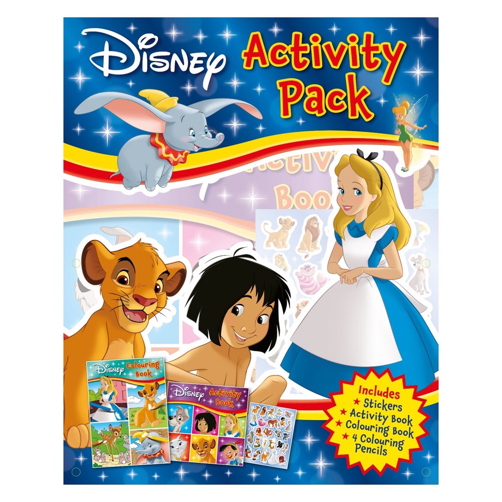 DISNEY CLASSICS MIXED 2-IN-1 ACTIVITY PACK lncludes Colouring Book ...