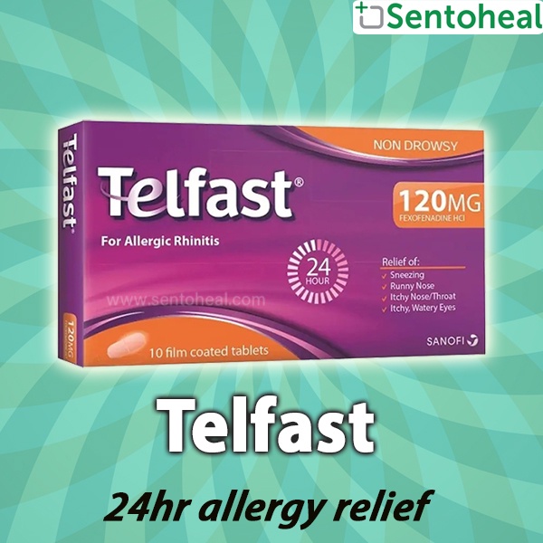 Telfast Fast And Non-Drowsy Allergy Relief 120mg Tablet 10s | Shopee ...