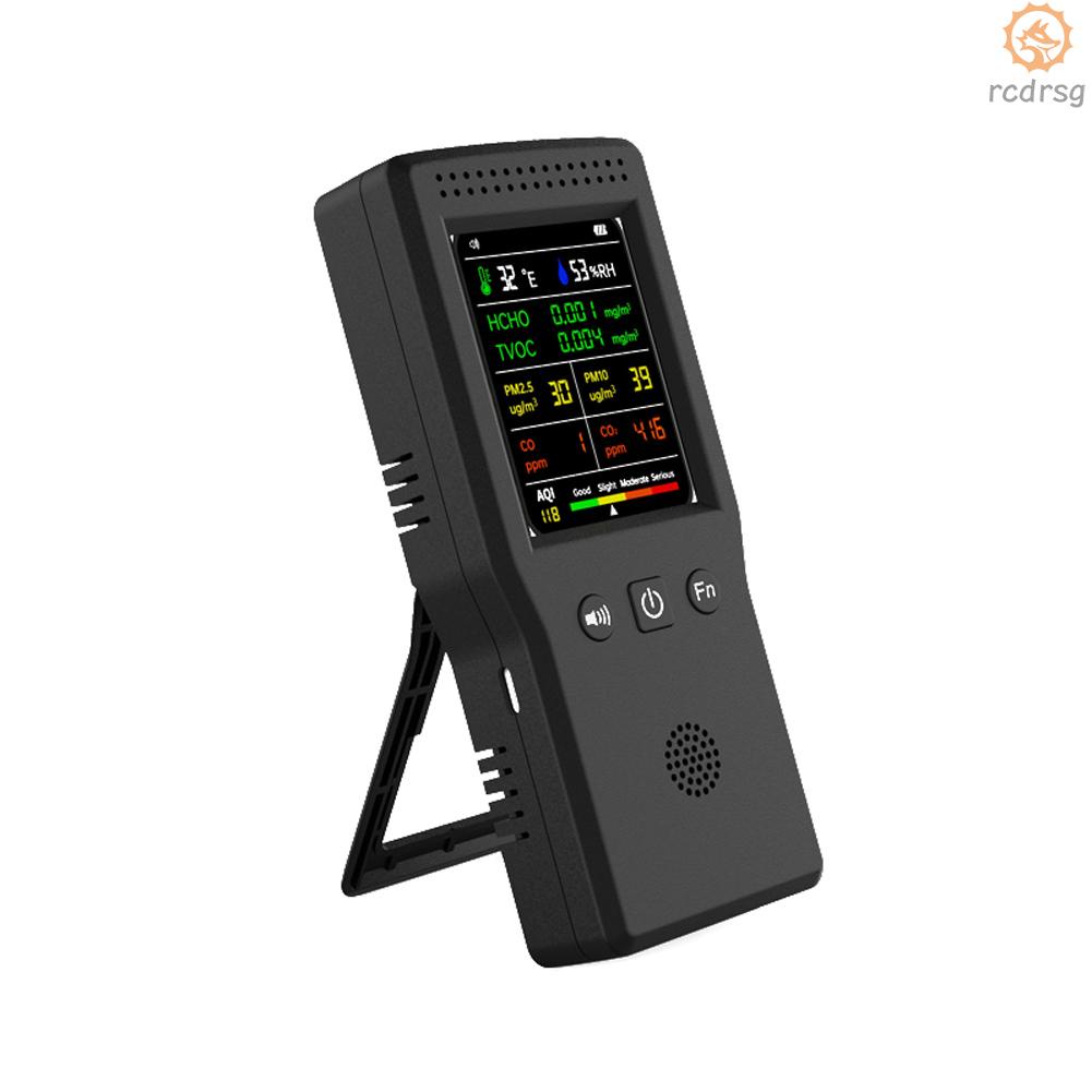 Handheld Portable Air Quality Detector 9 In 1 Temperature Humidity PM2 ...