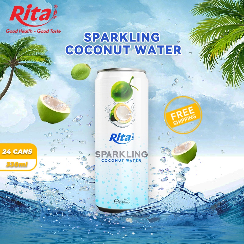Rita Sparkling Coconut Water 330ML x 12 Cans | Shopee Singapore