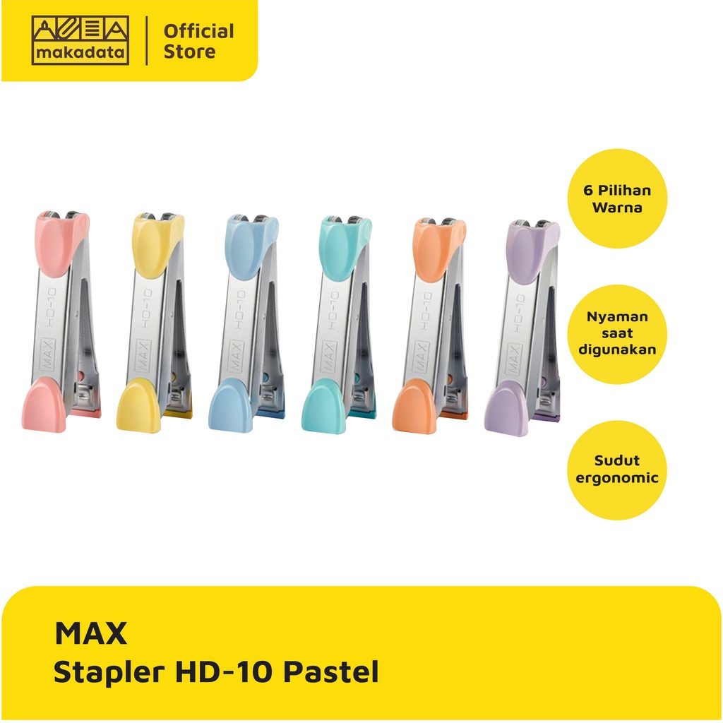 Snap Stepper/ STAPLER MAX HD-10 PASTEL/ (1 PCS) | Shopee Singapore