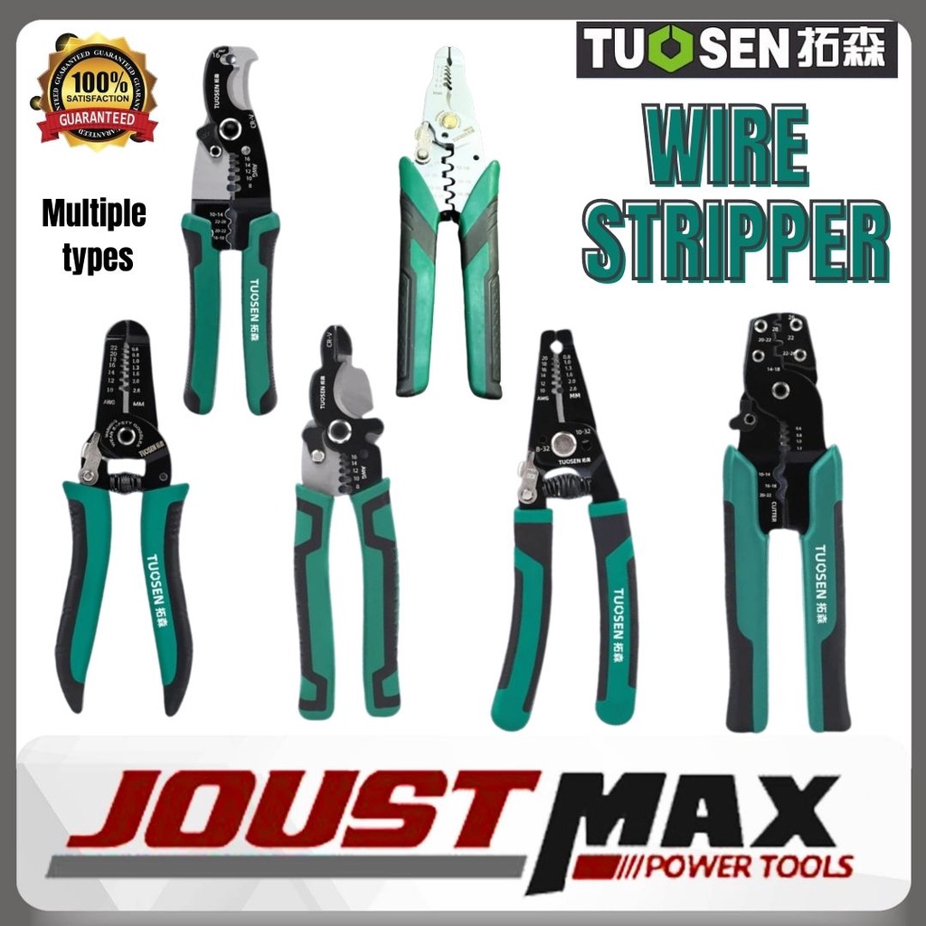 TUOSEN Wire Stripper Wire Cutter Stripping Plier Cable Cutter Plier Set ...