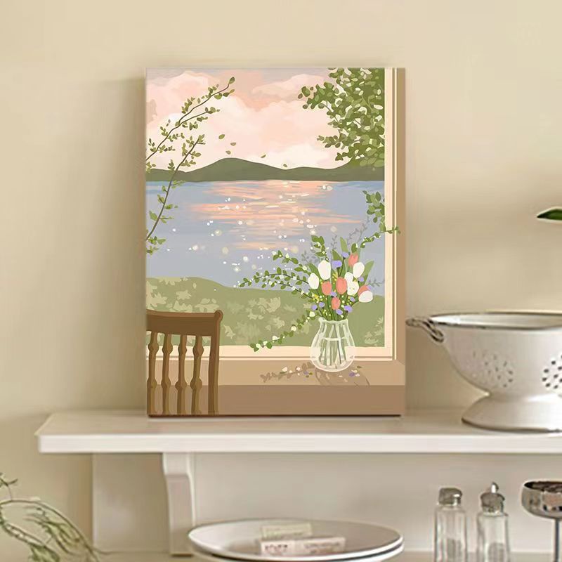 【PL】 landscape 5D DIY Diamond Painting Sea Of Flowers Suitable For ...