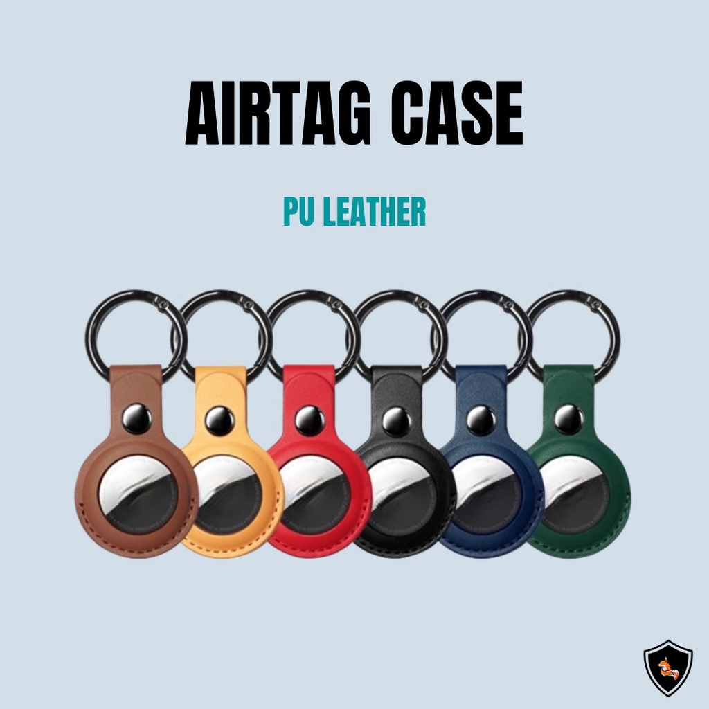 [SG] FoxShield AirTag Holder Case for Premium PU Leather Protector ...
