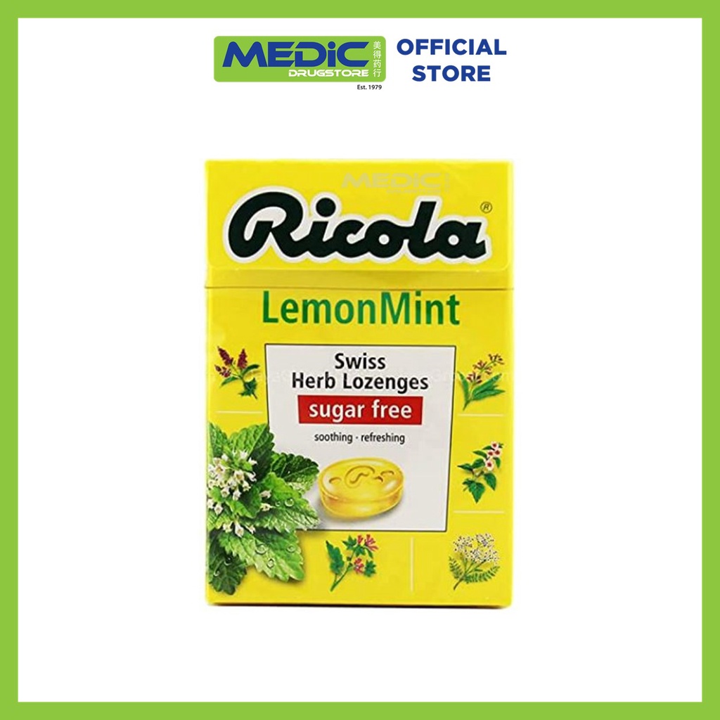 [Bundle of 7] Ricola Lozenges Lemon Mint 40g - By Medic Drugstore ...