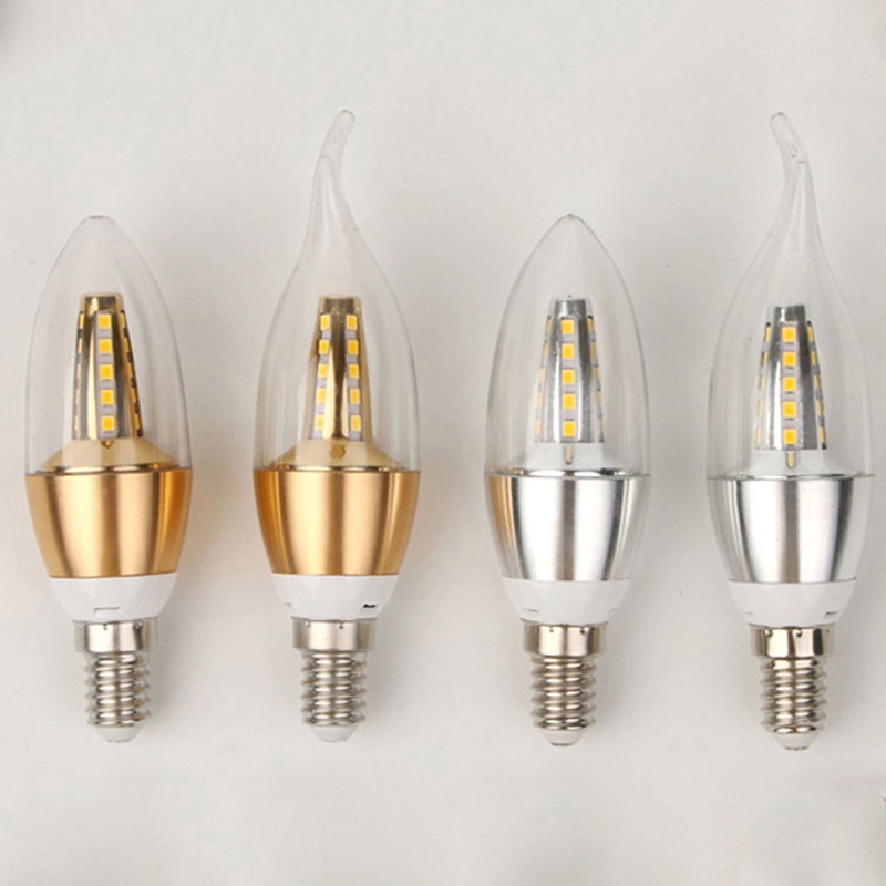 E14 E27 5W 7W 9W 12W Led Tri-Color Candle Shape Light Bulb Chandelier Vintage Lamp | Shopee ...
