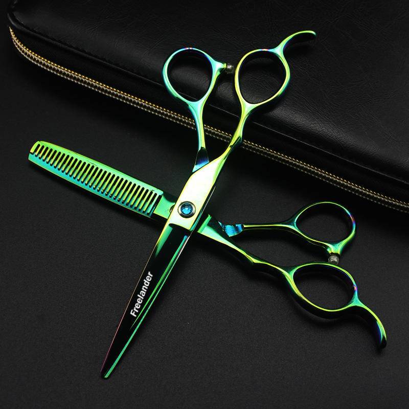 6.0 inch Professional Left-handed Hair Cutting Thinning Left Hand ...