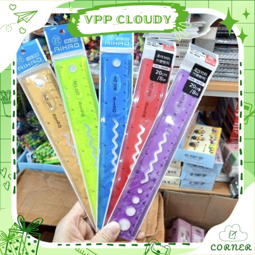 30cm flexible plastic ruler, bends comfortably and does not break for ...