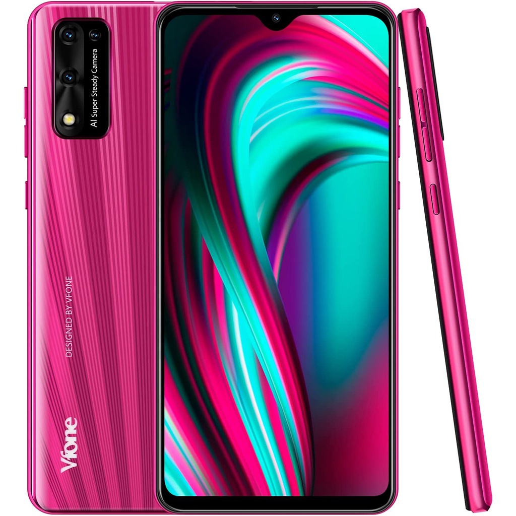 (USED) RED Mobile Phones Sim Free Unlocked,Vfone Y9s Android 8.1 Dual ...